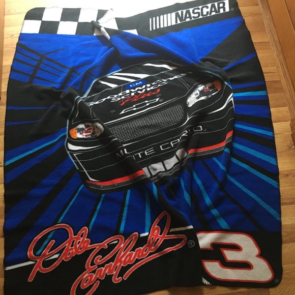 Nascar | Bedding | Nascar Dale Earnhardt 3 Fleece Blanket Checkered ...